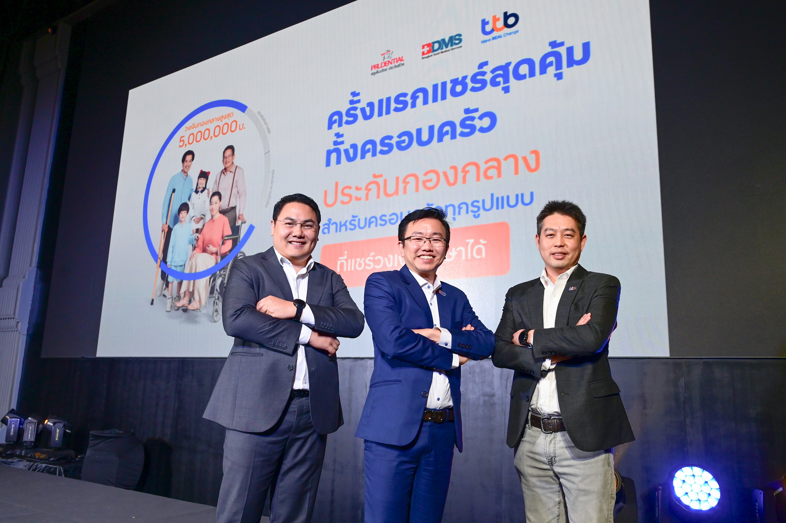 3 พันธมิตร “ทีเอ็มบีธนชาต – พรูเด็นเชียล ประเทศไทย – BDMS” ผนึกความร่วมมือเปิดตัว “ประกันกองกลาง ...