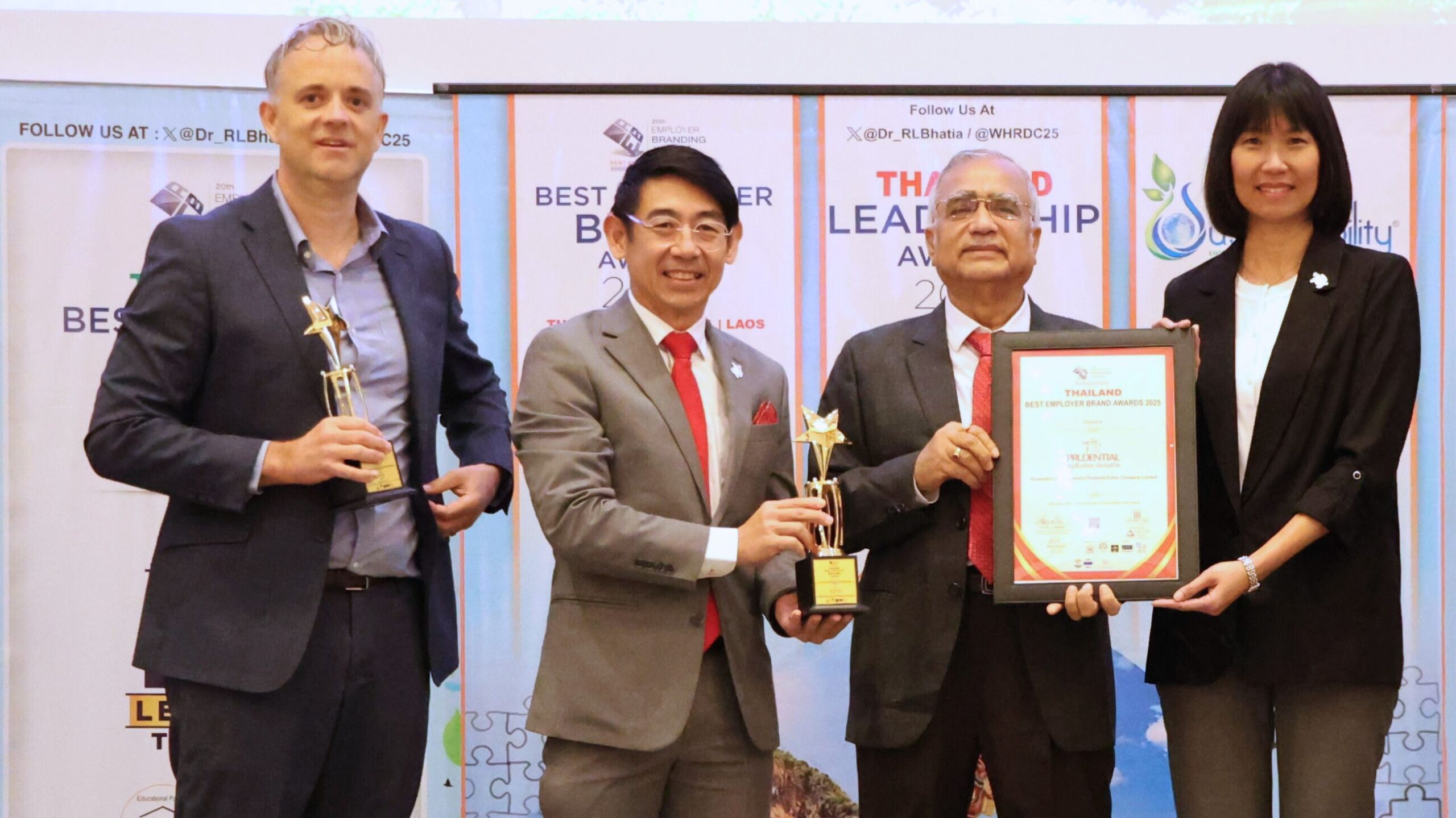 พรูเด็นเชียล ประเทศไทย คว้า 2 รางวัลด้านทรัพยากรบุคคลจากเวที Thailand Leadership Awards 2025 ...